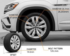 2025 Volkswagen Atlas Wheel Dimensions: Trim Levels Options