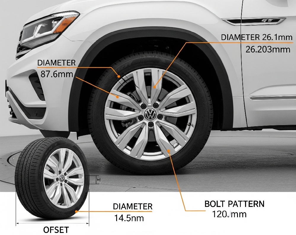 2025 Volkswagen Atlas Wheel Dimensions: Trim Levels Options